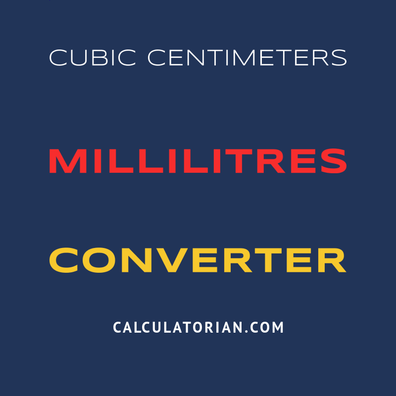 Convert From Cubic Centimeters To Millilitres Convert From Cubic Centimeters To Millilitres